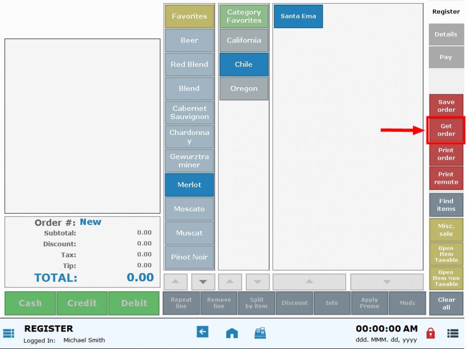 Preview Open Orders | Exatouch Knowledge Base