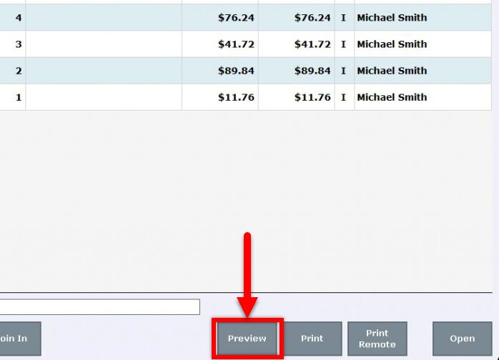 Preview Open Orders – Exatouch Knowledge Base