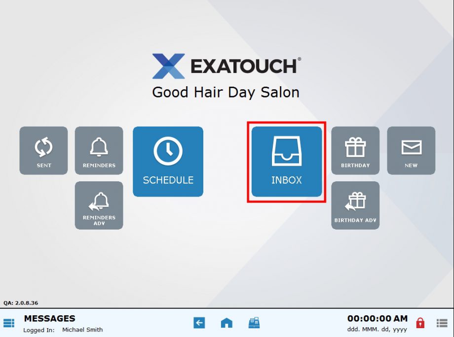 View your Inbox - Exatouch Knowledge Base