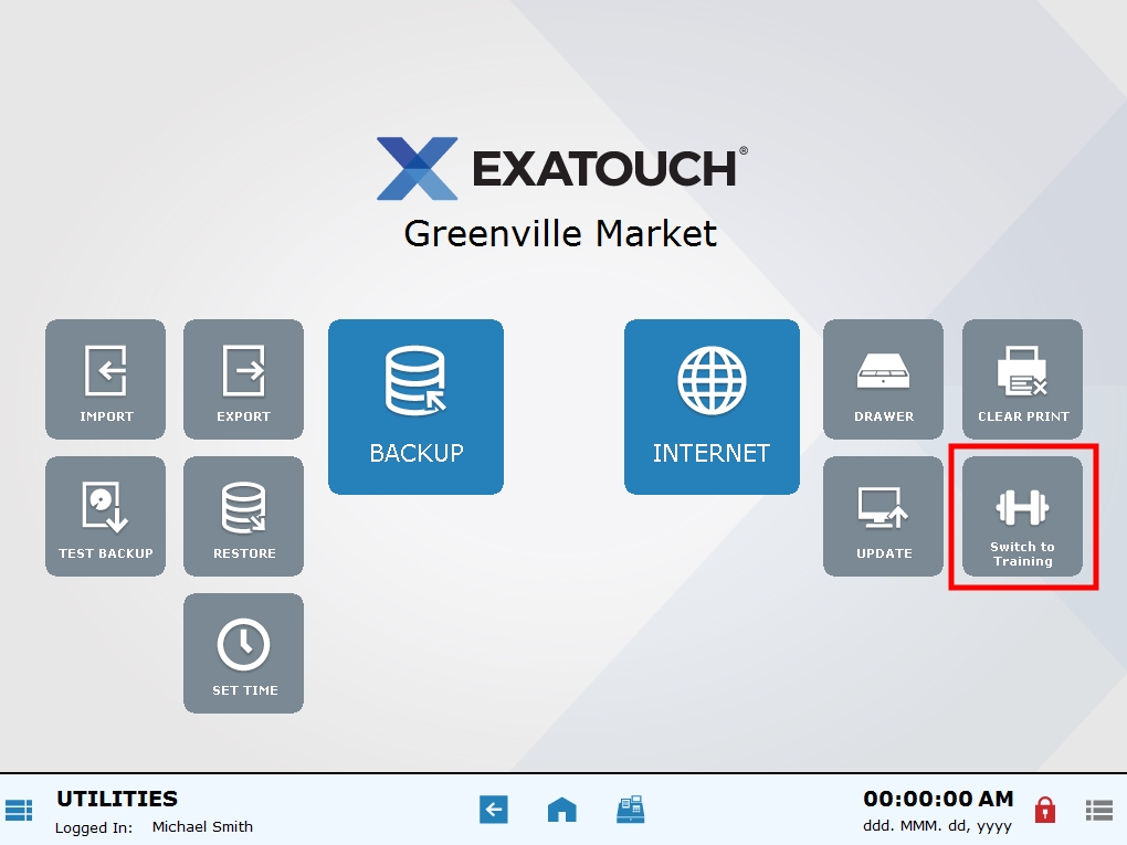 Enable Training Mode – Exatouch Knowledge Base