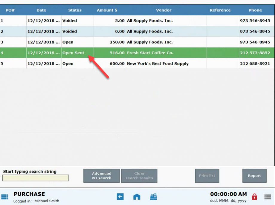 Email PO to Vendor - Prior Releases - Exatouch Knowledge Base
