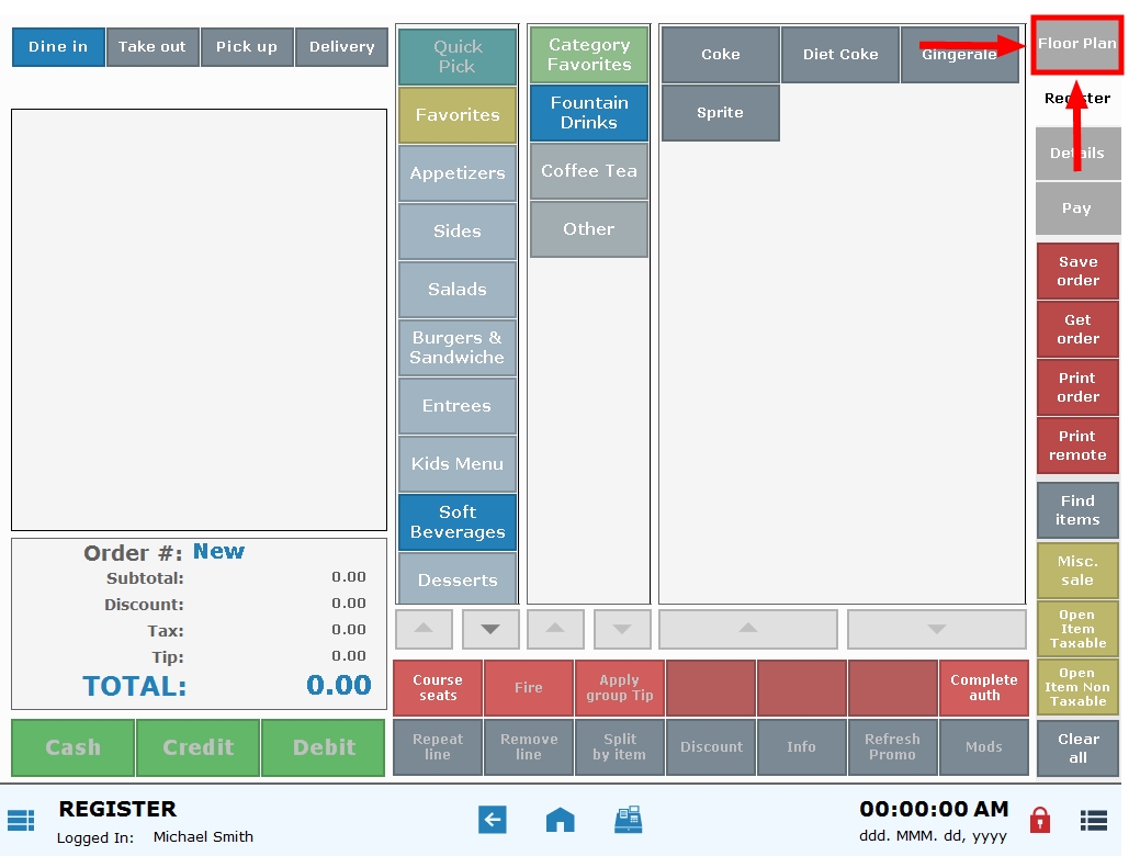 View Table Status - Exatouch Knowledge Base