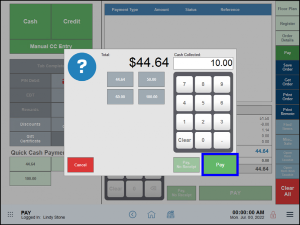 Accept a Variety of Payment Types in the Register App - Exatouch ...