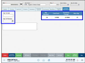Modify Inventory Levels – Exatouch Knowledge Base