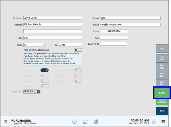 Create a Purchase Order – Exatouch Knowledge Base