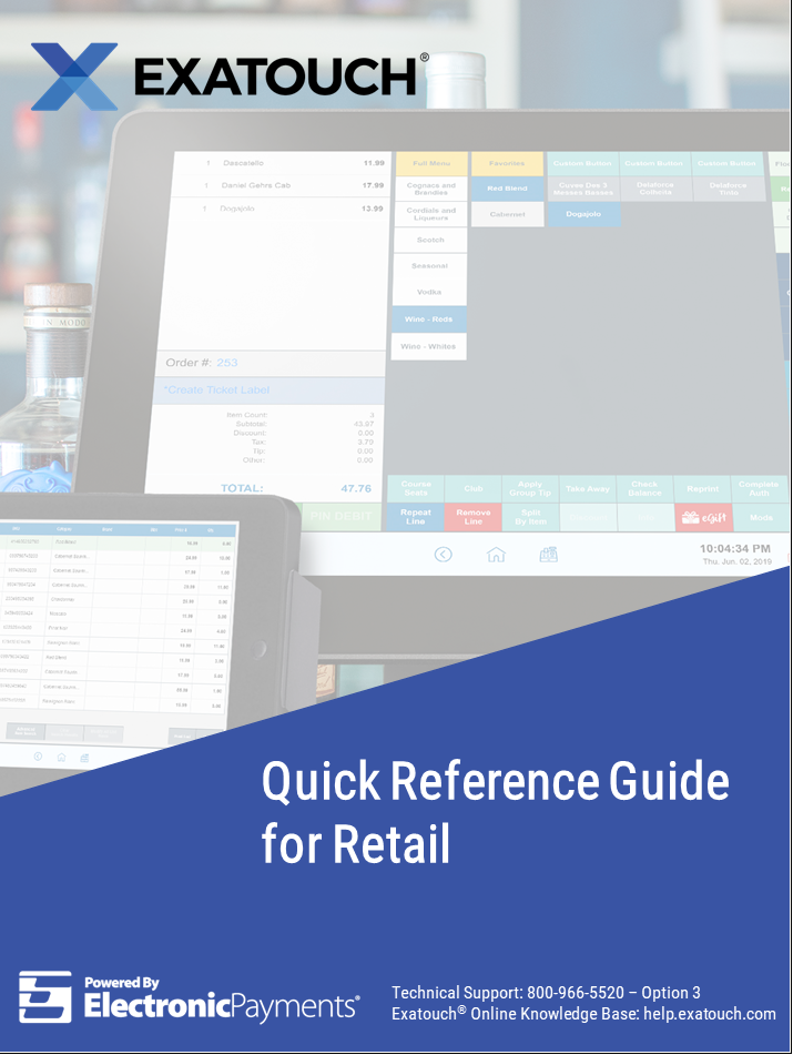 Quick Reference Guides | User Guides – Exatouch Knowledge Base