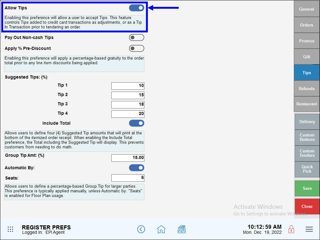 Customer Facing Display (CFD) Settings - Exatouch Knowledge Base