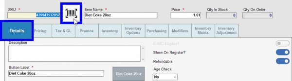 Generate SKU Numbers and Assign Alternate SKU Numbers - Exatouch ...
