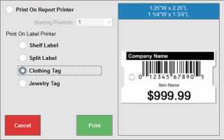 Create Labels for Items - Exatouch Knowledge Base