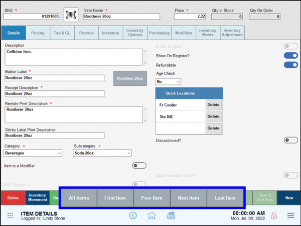 Modify Items In Bulk – Exatouch Knowledge Base