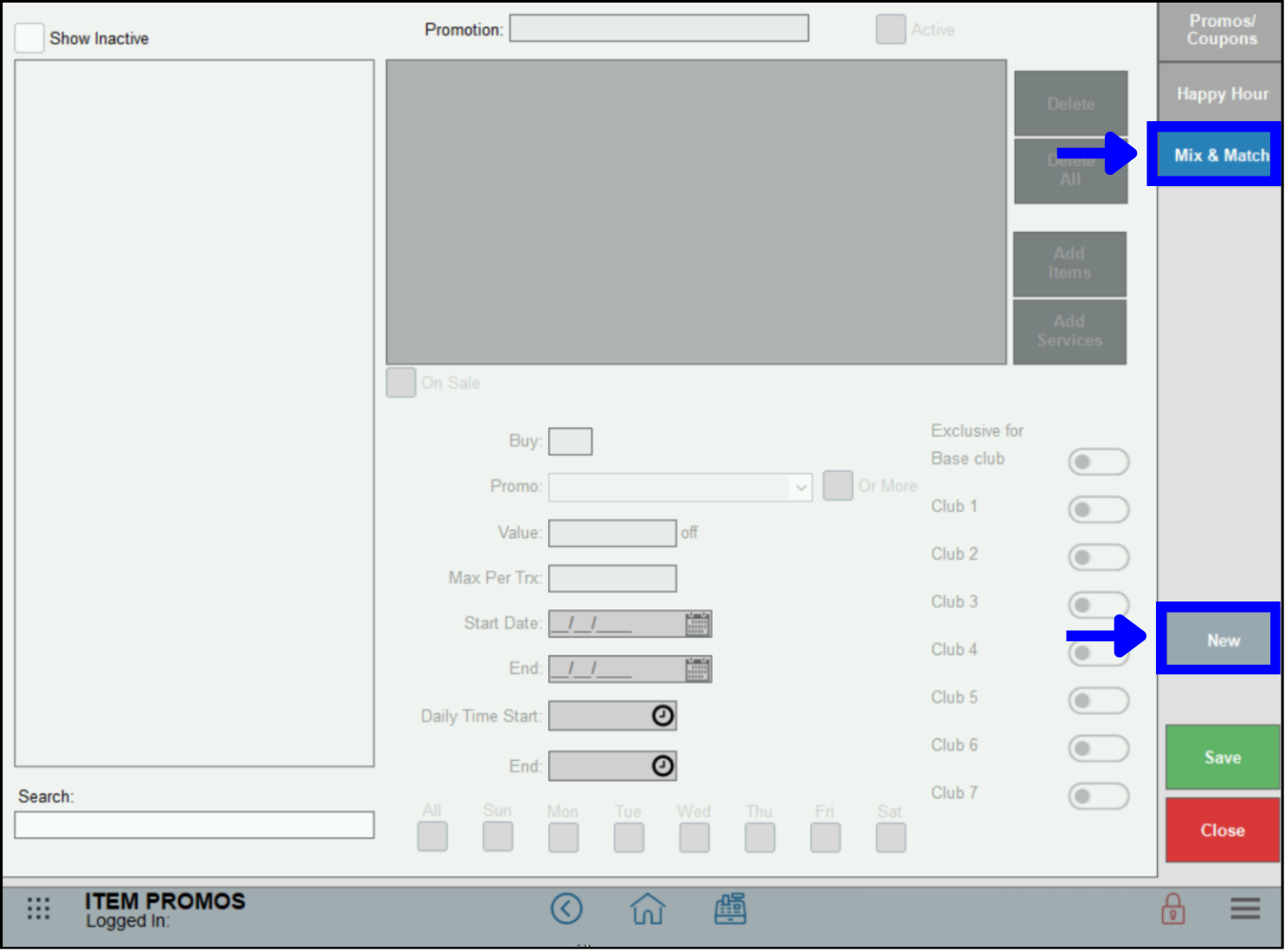 Create Mix & Match Promos - Exatouch Knowledge Base